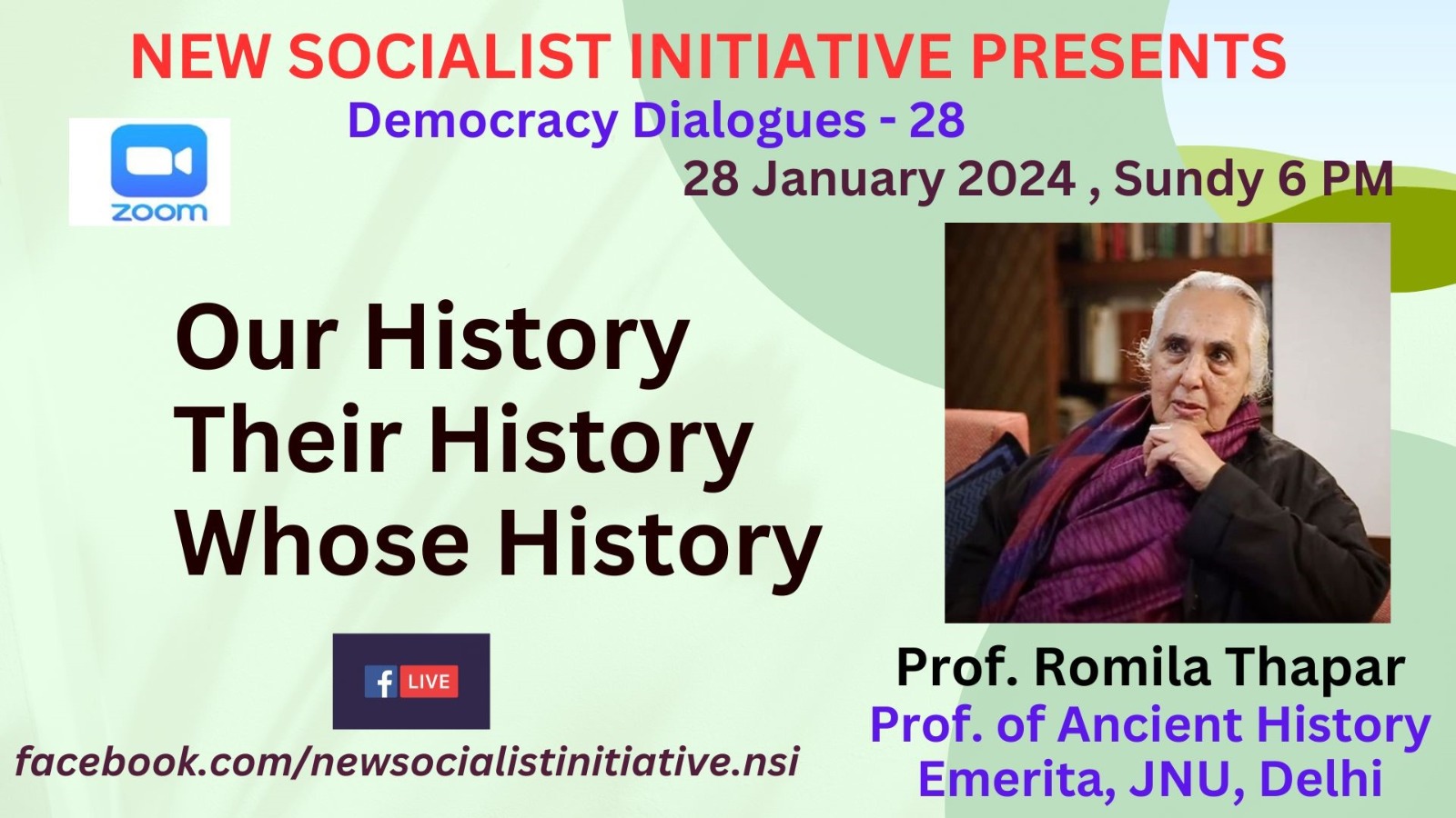 Our History, Their History, Whose History? : Prof Romila Thapar ...